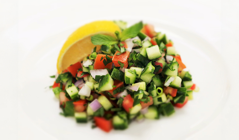 Minted cucumber salad